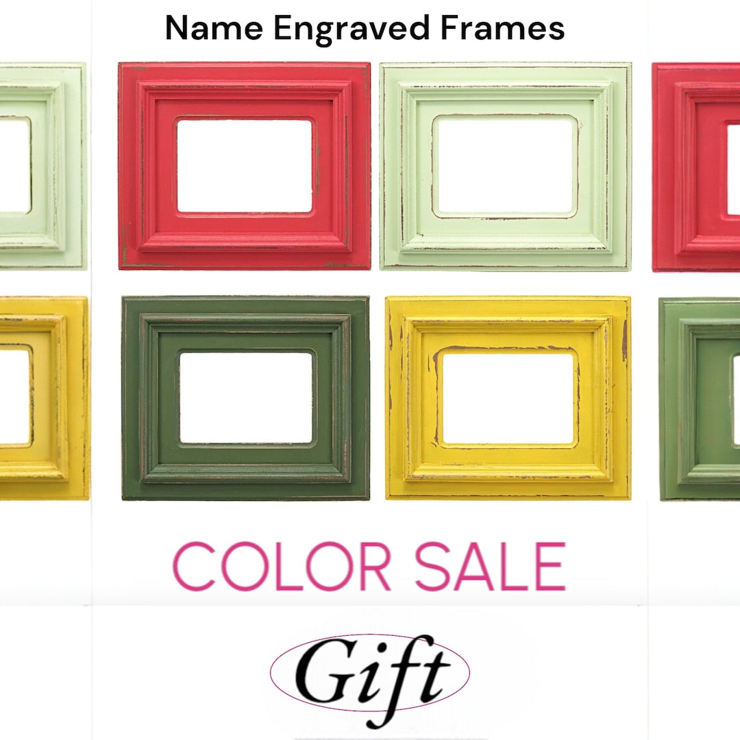 Personalized Custom Picture Frames, Rustic & Antiqued Styles, 4x6, 5x7 ...