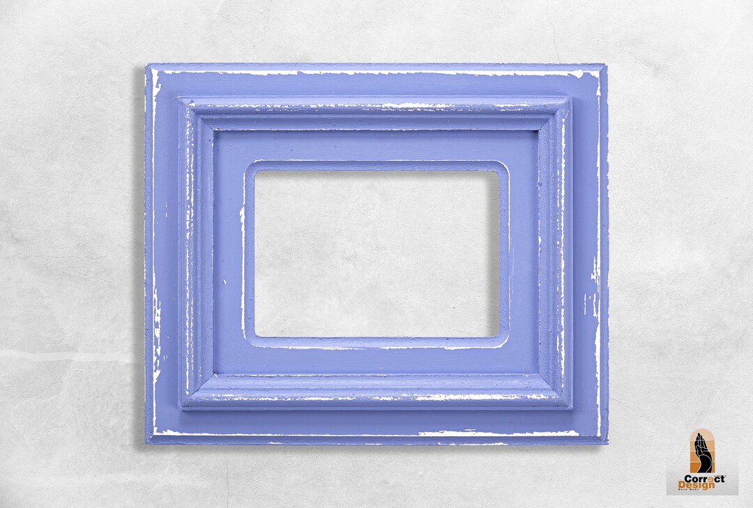 Natural Wood Custom Size and Color Rustic Frames Distressed Carved Wall ...