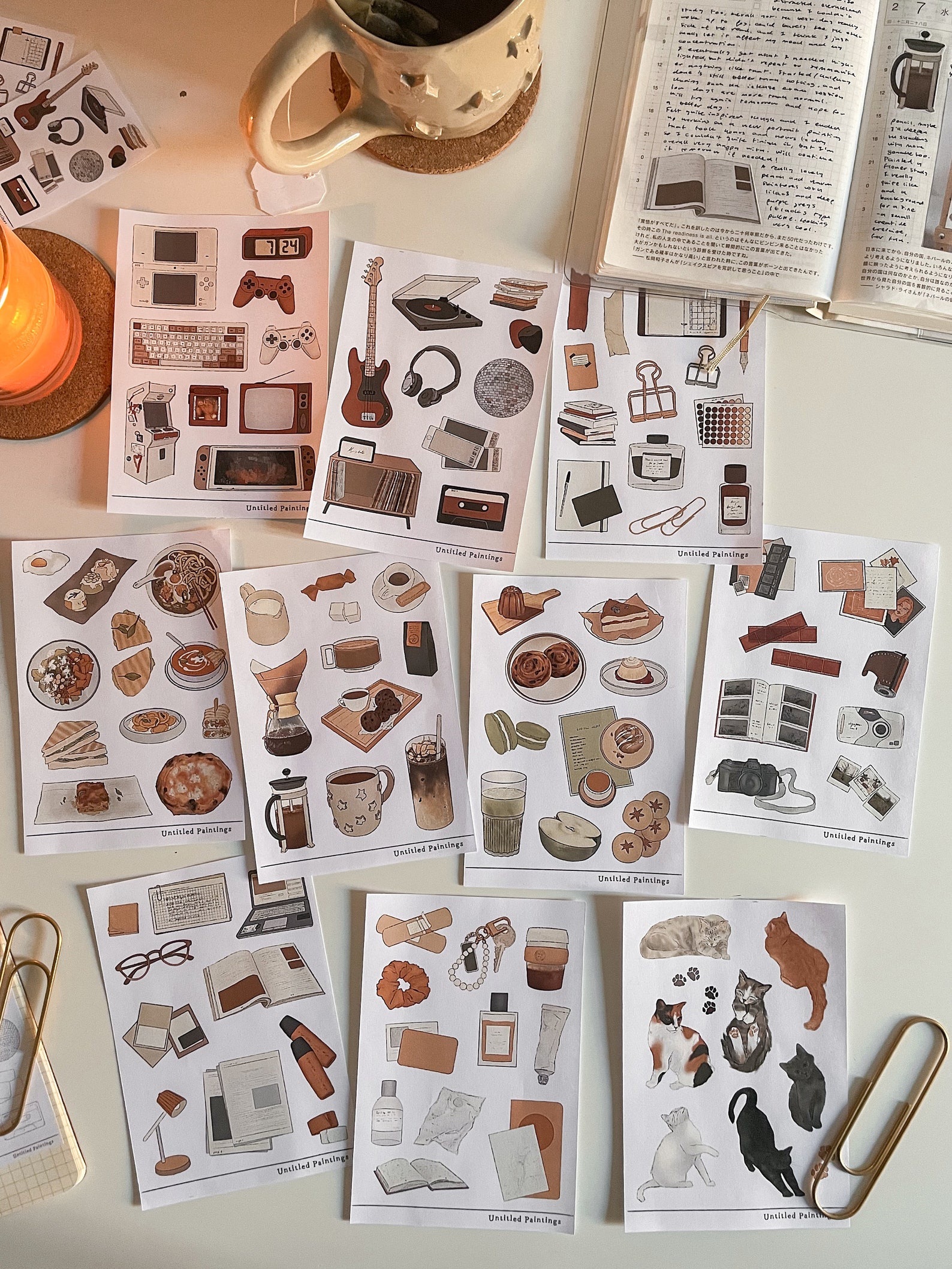 Digital/printable Everyday 10 Sticker Sheets Bundle - Etsy
