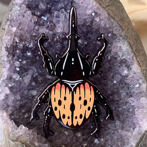 Scarab Beetle Enamel Pin Beetle Pin Bug Pin Insect Pin - Etsy