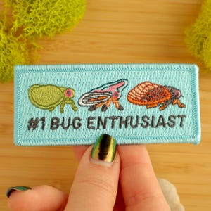 Number 1 Bug Enthusiast Iron-on Patch / Entomologist / Entomology ...