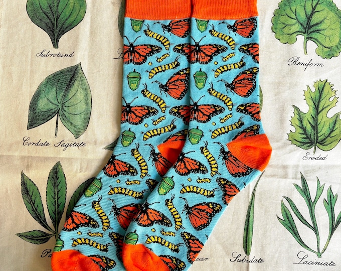 Monarch Party Socks / Monarch Butterfly / Insect Socks / Bug Socks - Etsy