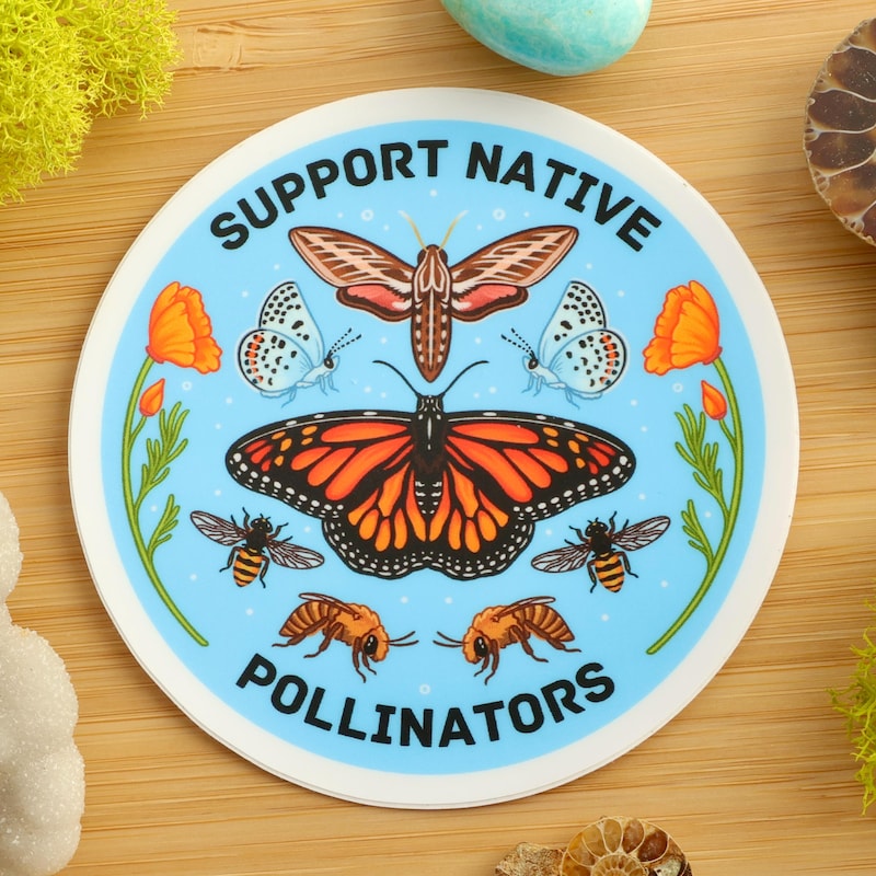 Pollinator Sticker - Etsy
