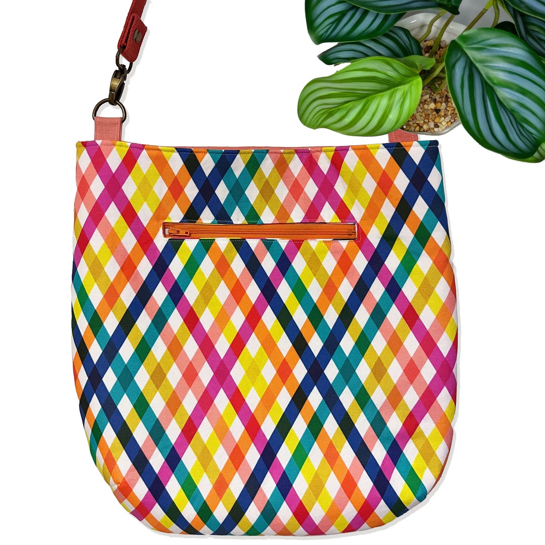 Rainbow Crossbody Bag Summer Purse School Laptop Spring Tote Bright ...