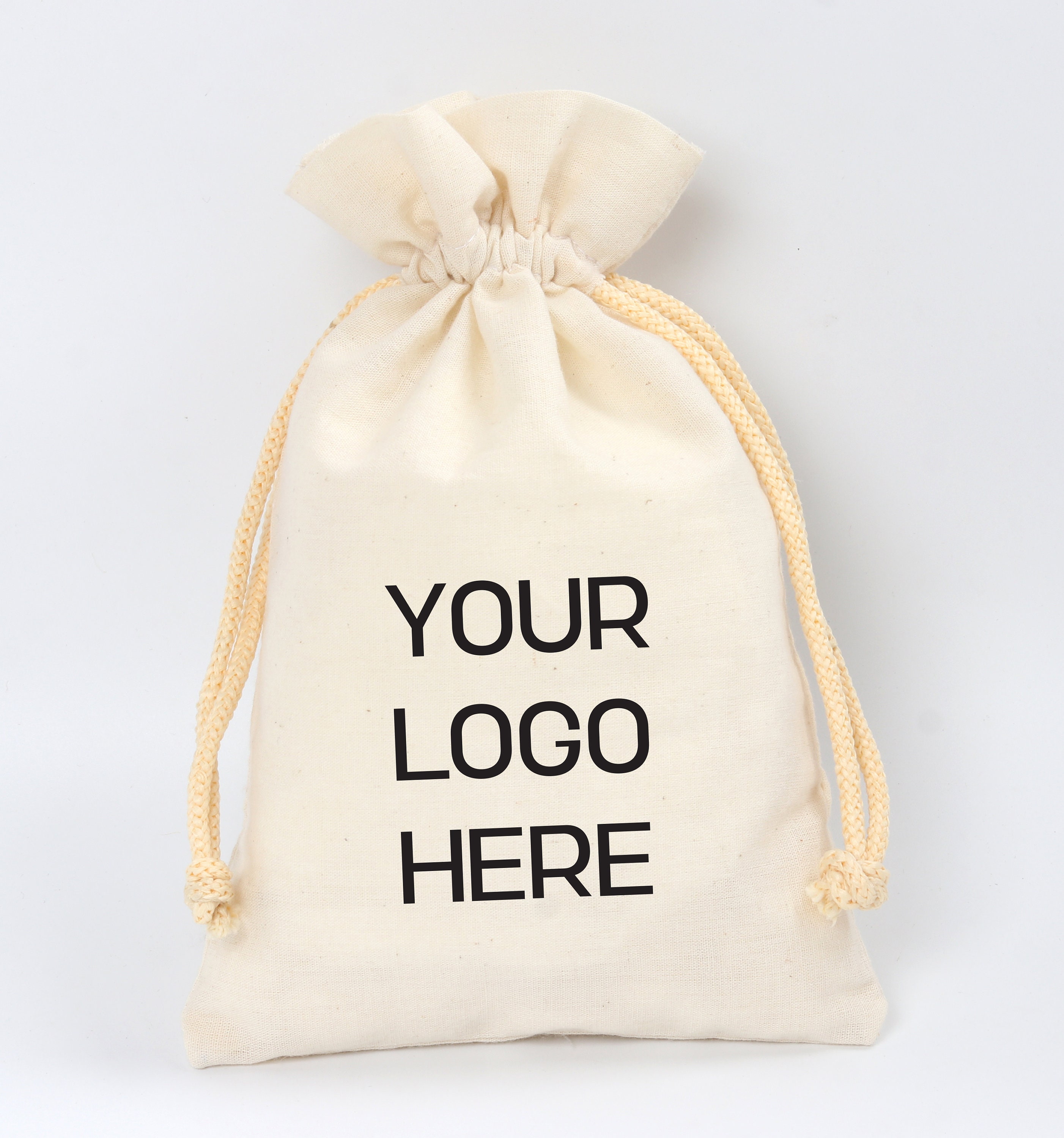 100 Corporate Gift Bags Custom Logo Drawstring Bags Office Party Gift ...