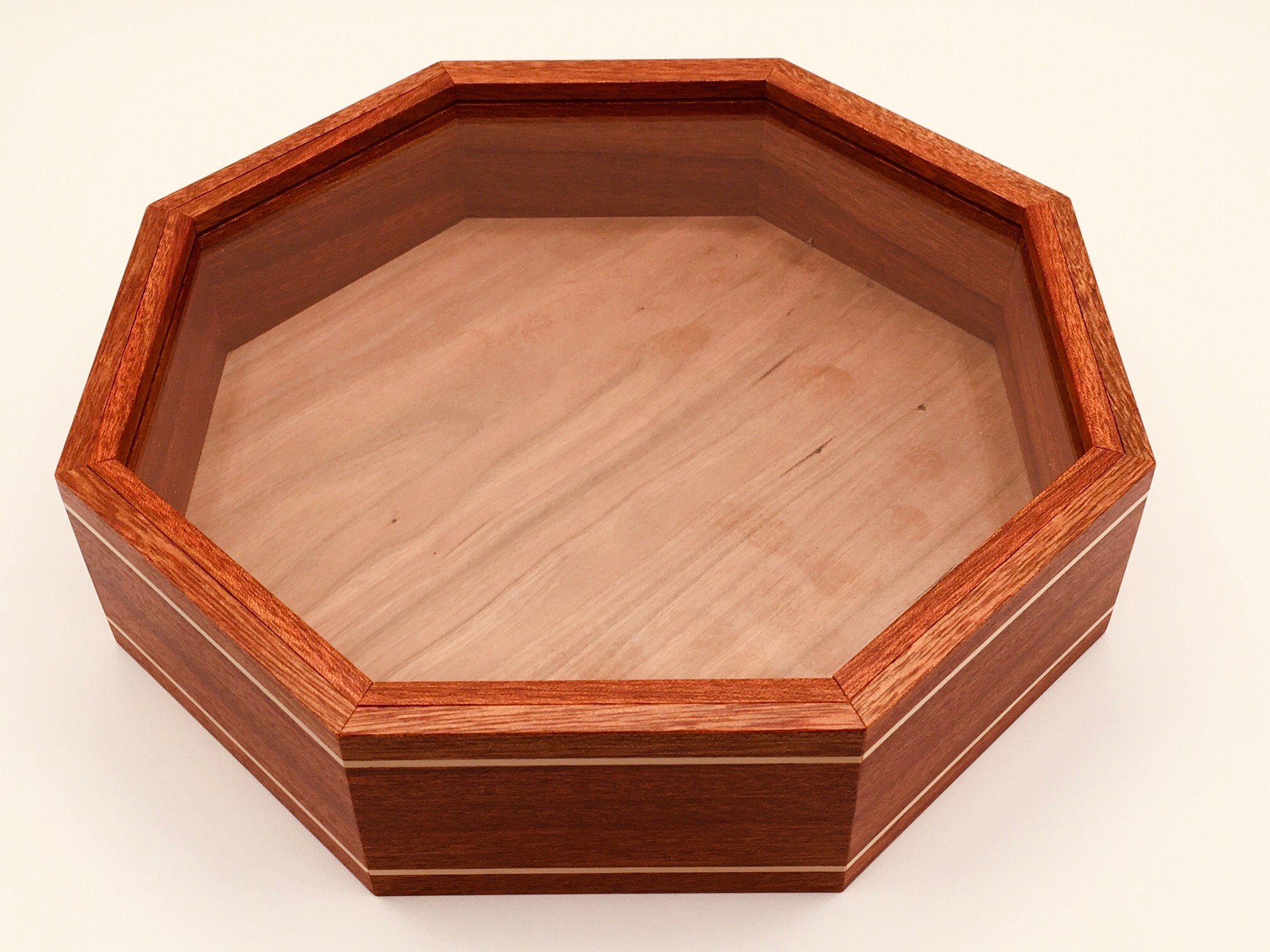 Octagon Box for Sailor Valentine; Display Case for Artwork or Keepsake ...