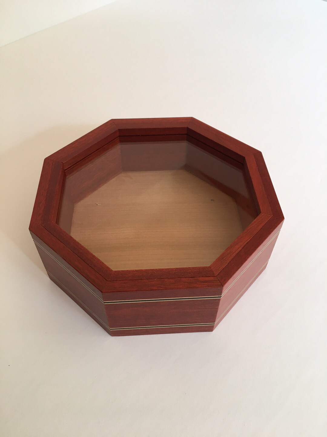 Octagon Box for Sailor Valentine; Display Case for Artwork or Keepsake ...