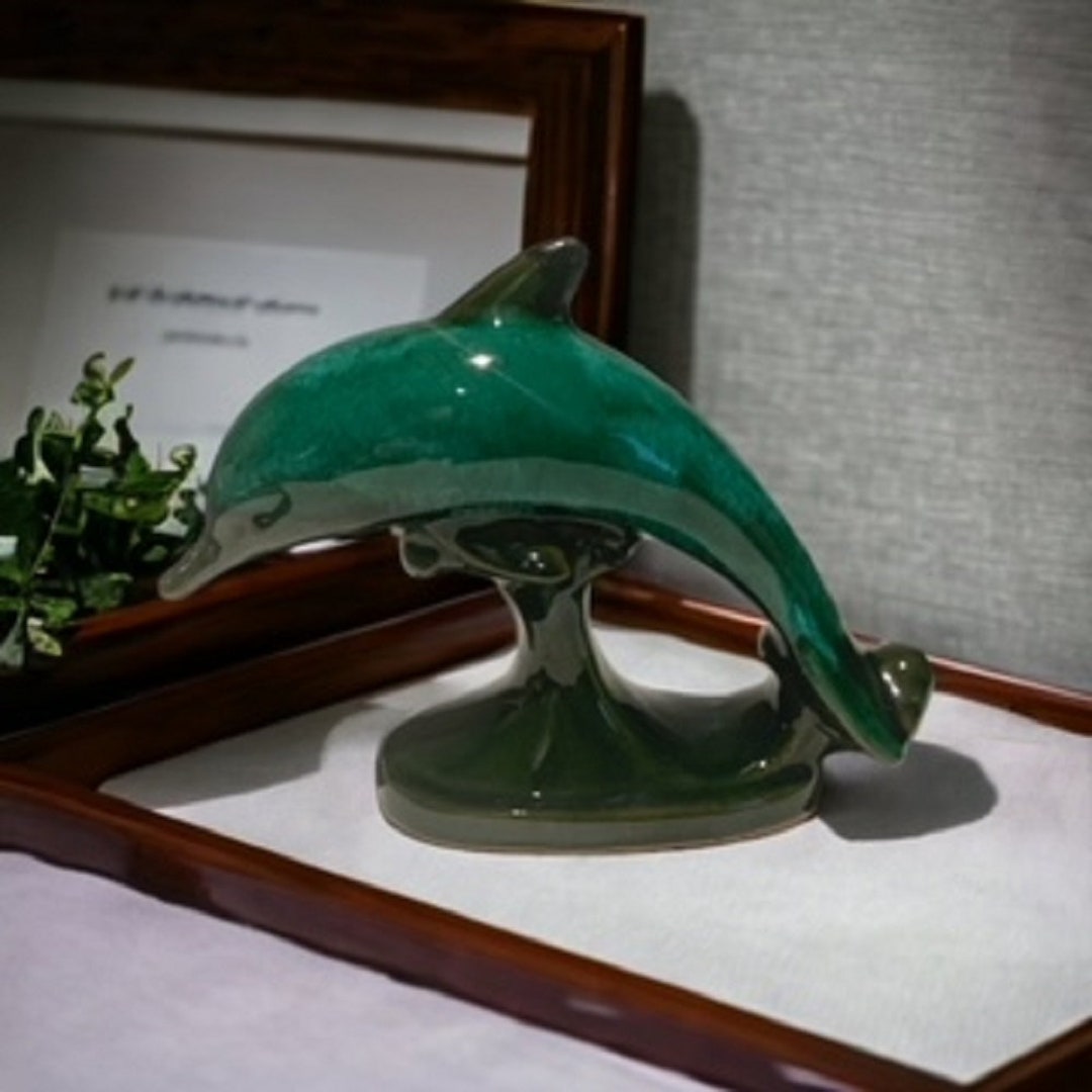 Vintage Blue Mountain Pottery Leaping Dolphin 5.1" Figurine - Etsy
