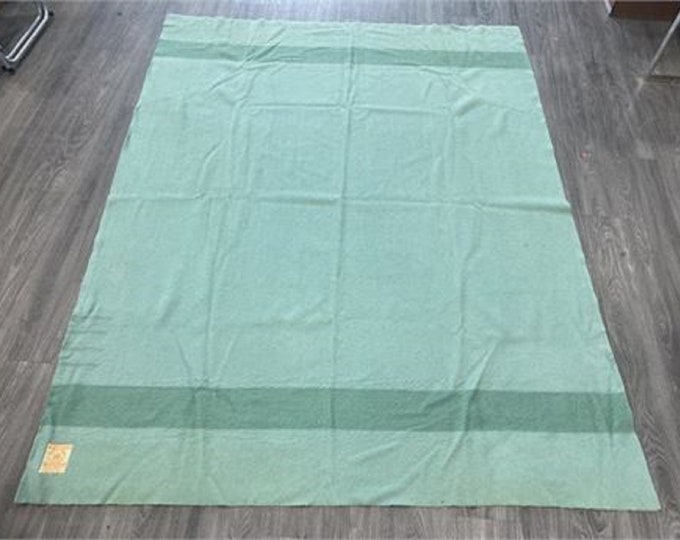 Vintage Hudsons Bay Reseda Green 4 Point Blanket - Etsy
