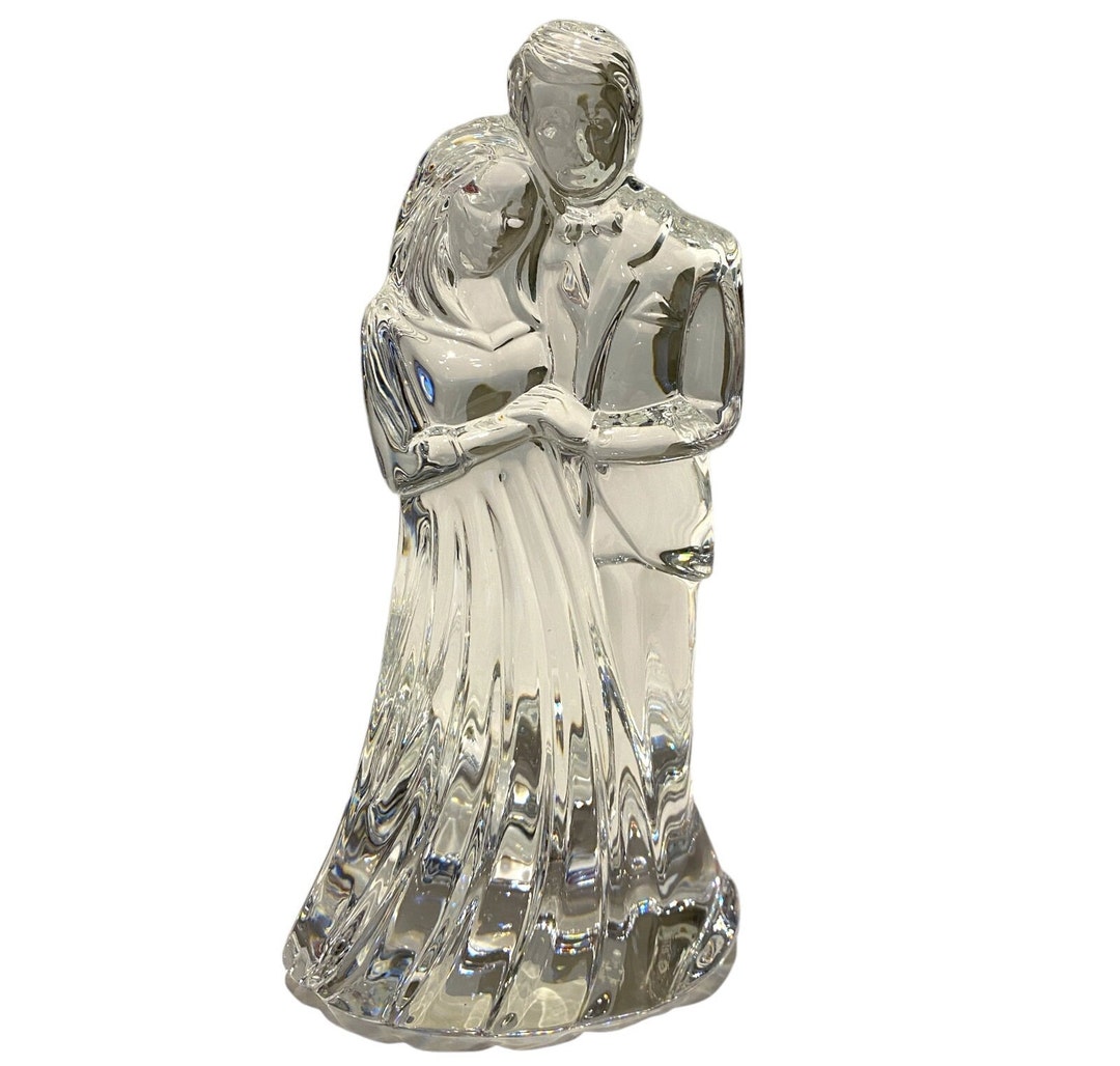Vintage Waterford Crystal Bride and Groom Figurine 7.2 Tall - Etsy