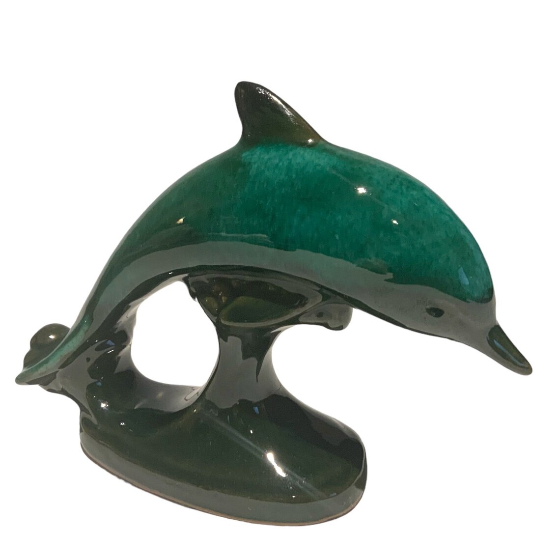 Vintage Blue Mountain Pottery Leaping Dolphin 5.1" Figurine - Etsy