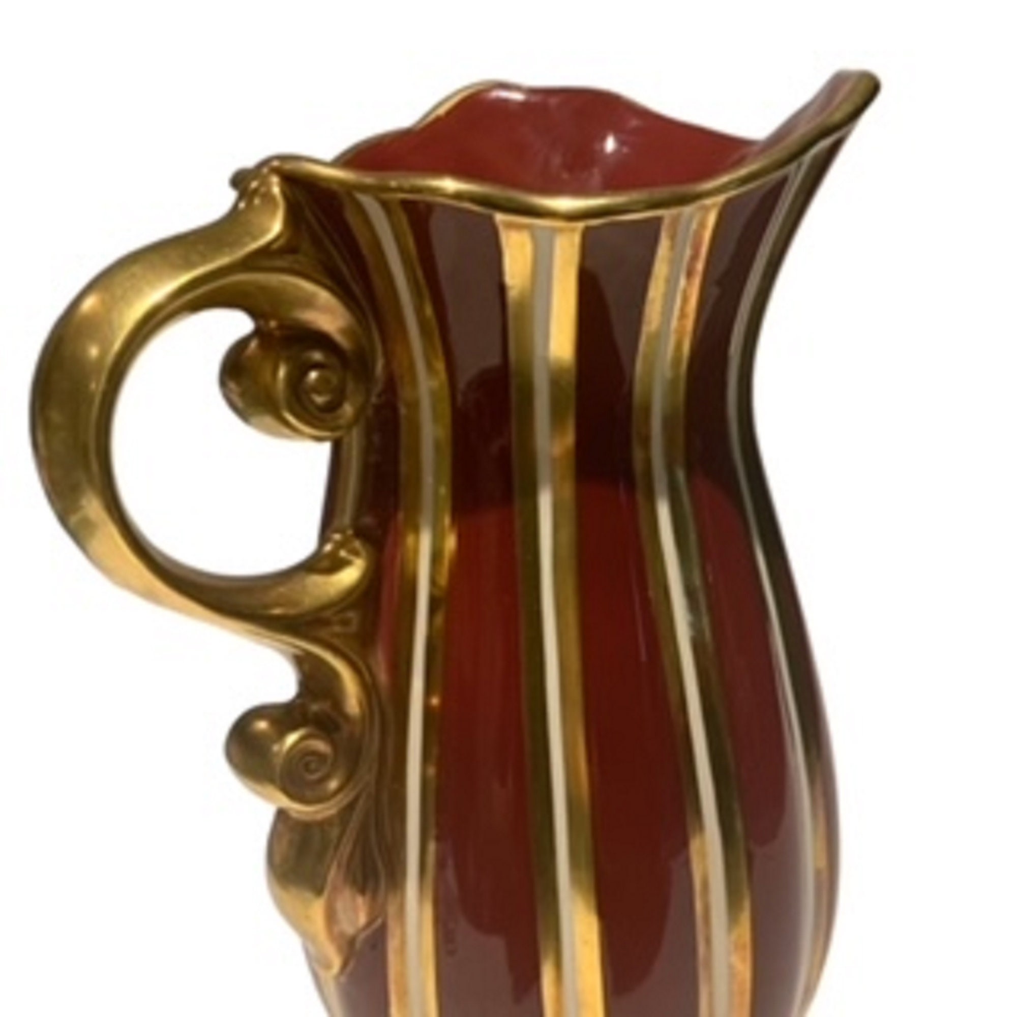 Vintage Wade Pottery empress Burgundy and Gold - Etsy