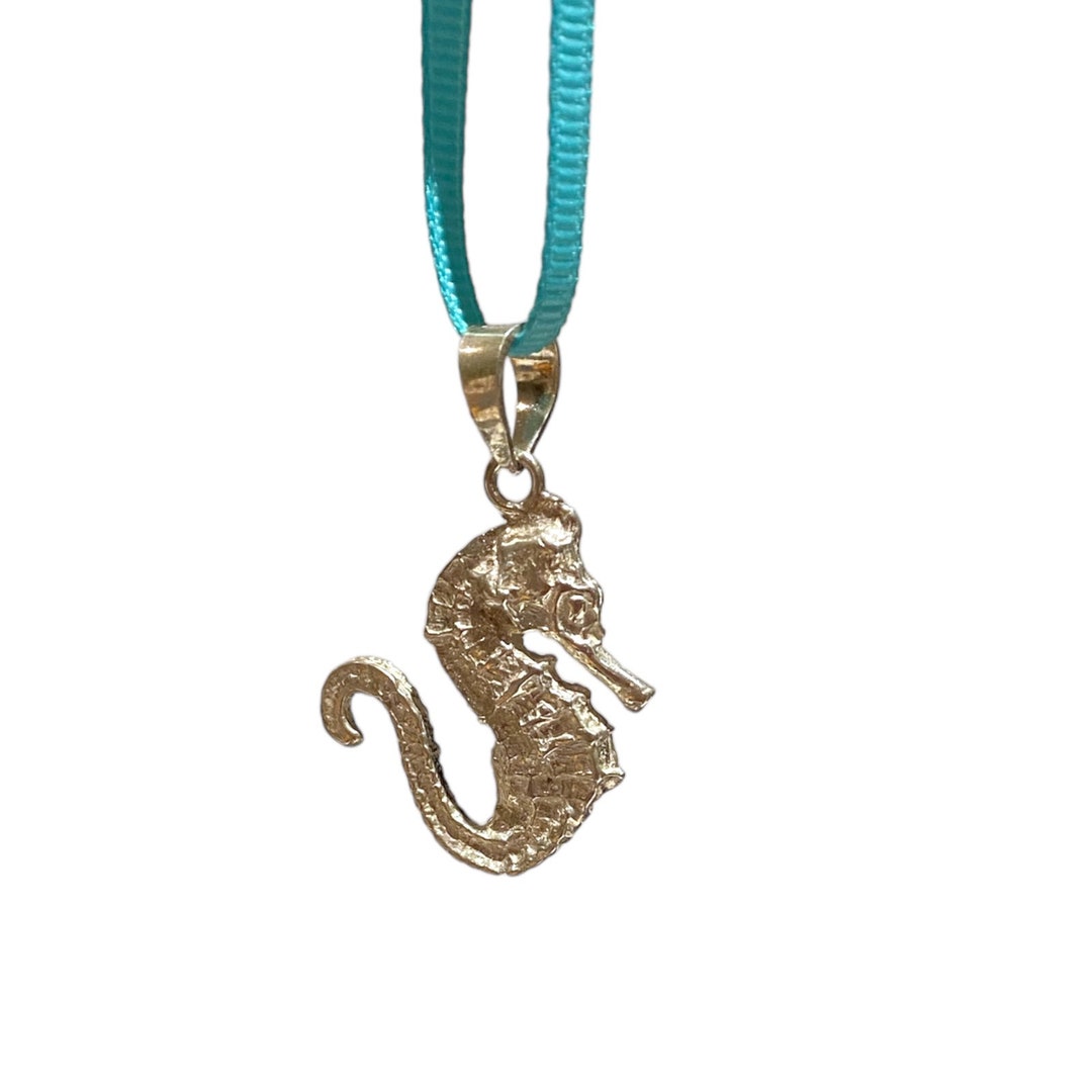 Vintage 925 Mexico Silver Seahorse Necklace Pendant - Etsy