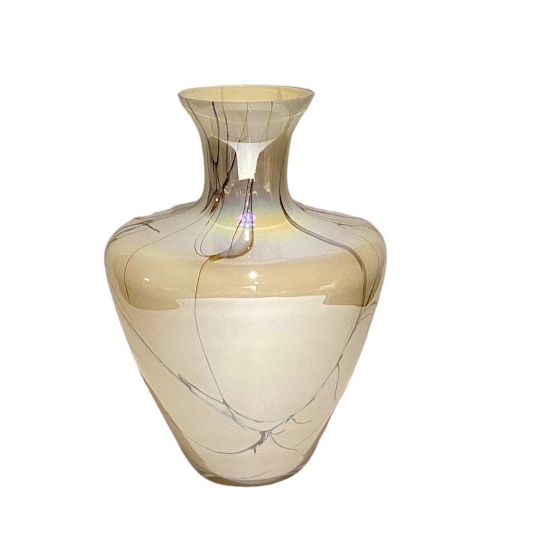 Vintage Parma Hand Blown Art Glass Urn Vase 11" - Etsy
