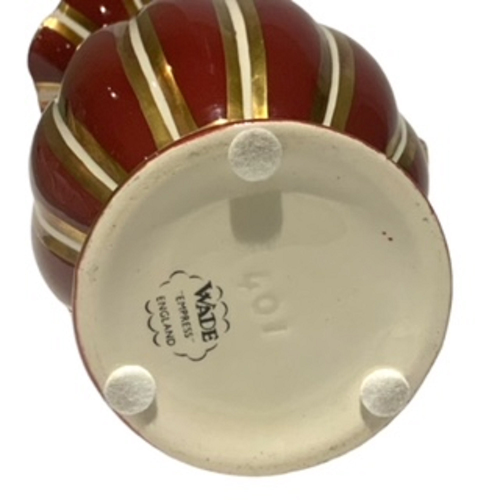 Vintage Wade Pottery empress Burgundy and Gold - Etsy