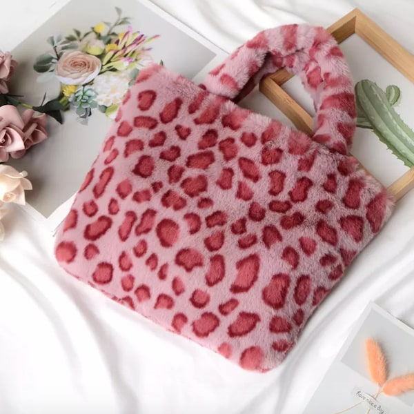 Fuzzy Tote Bag - Etsy