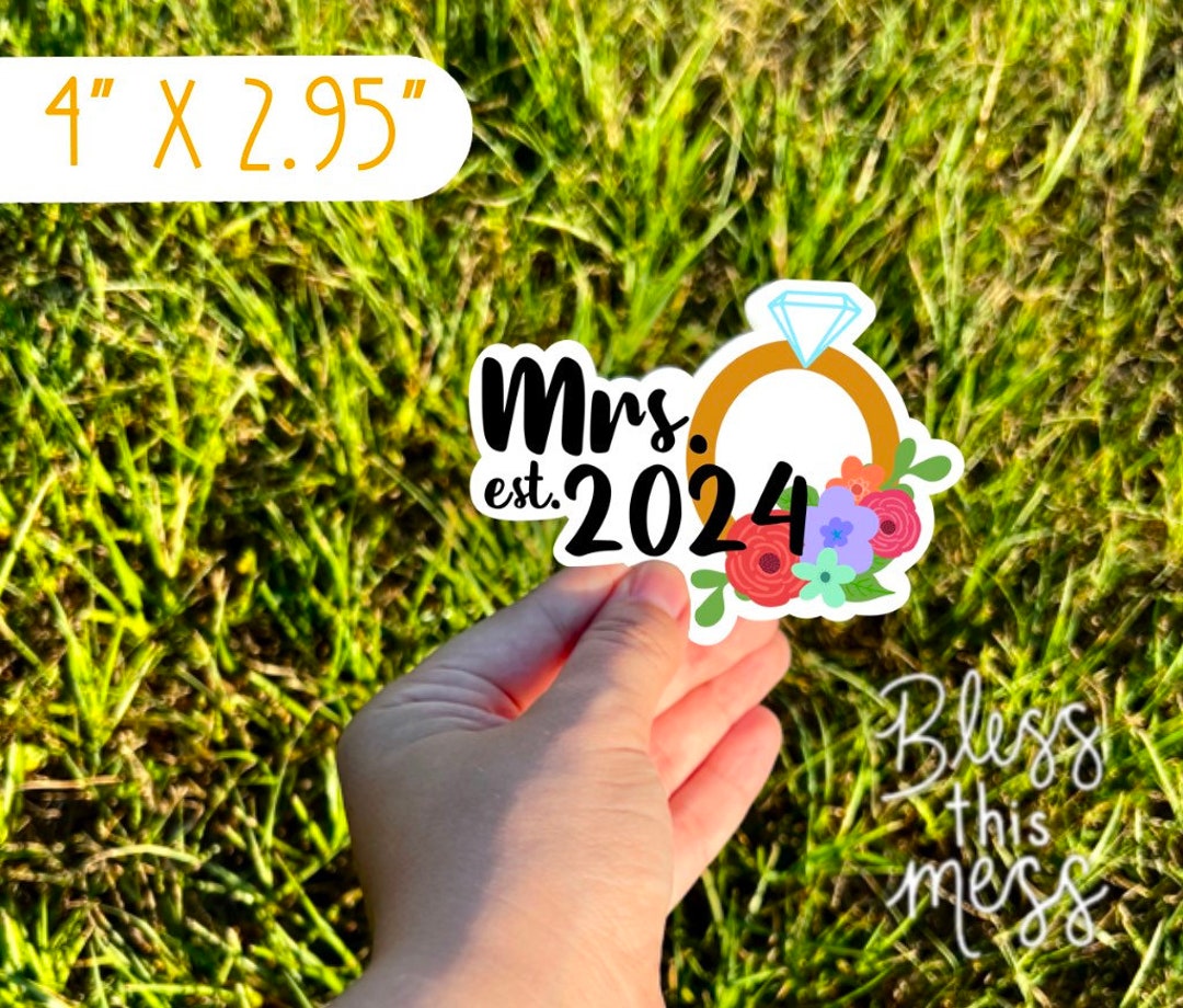 Future Mrs Vinyl Sticker/bride to Be Decal/wedding Sticker/miss to Mrs ...