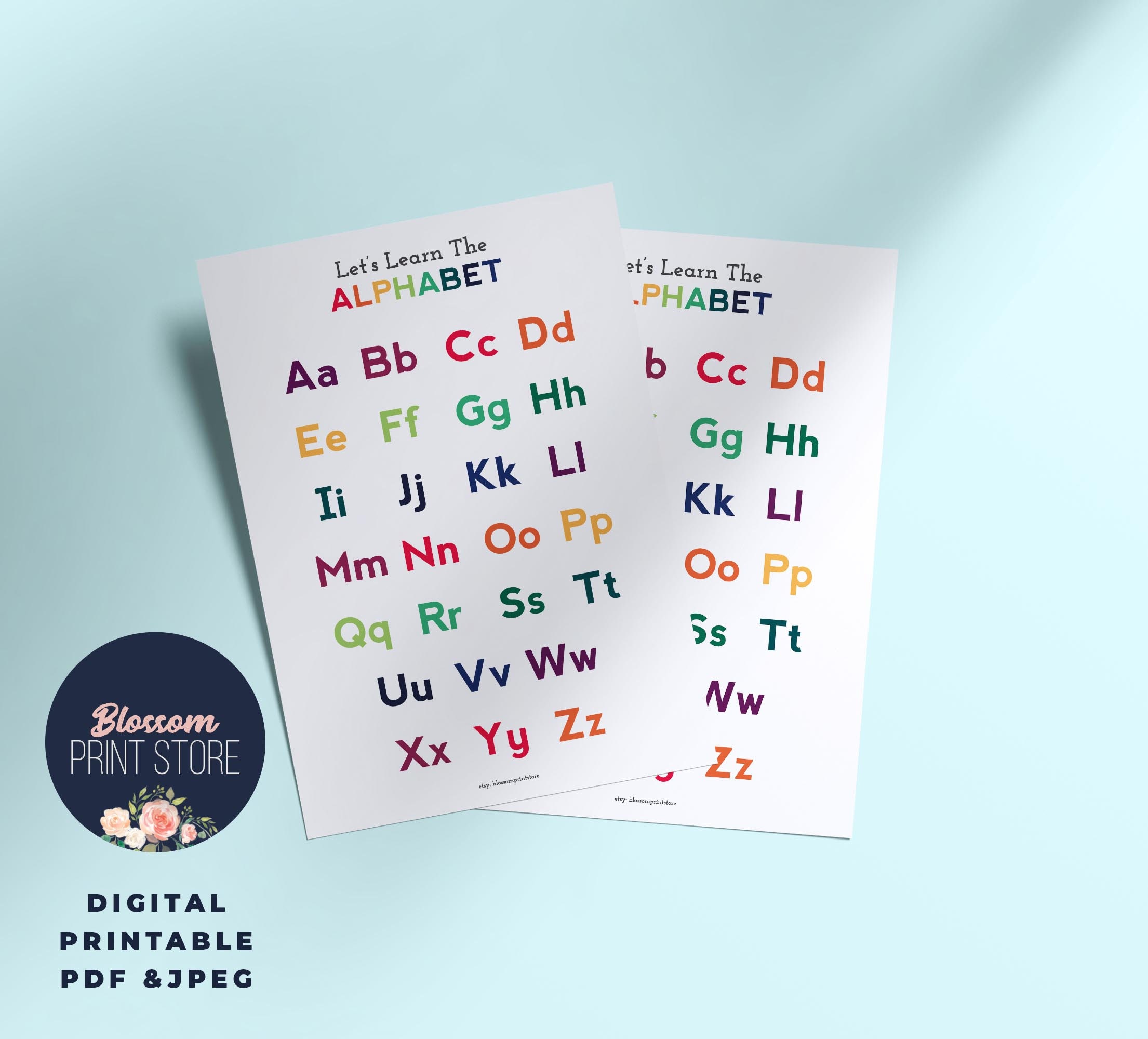 Alphabet Poster, Classroom Poster, Education Learning Resource, School ...