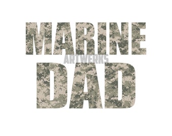 Marine Dad Svg | Etsy