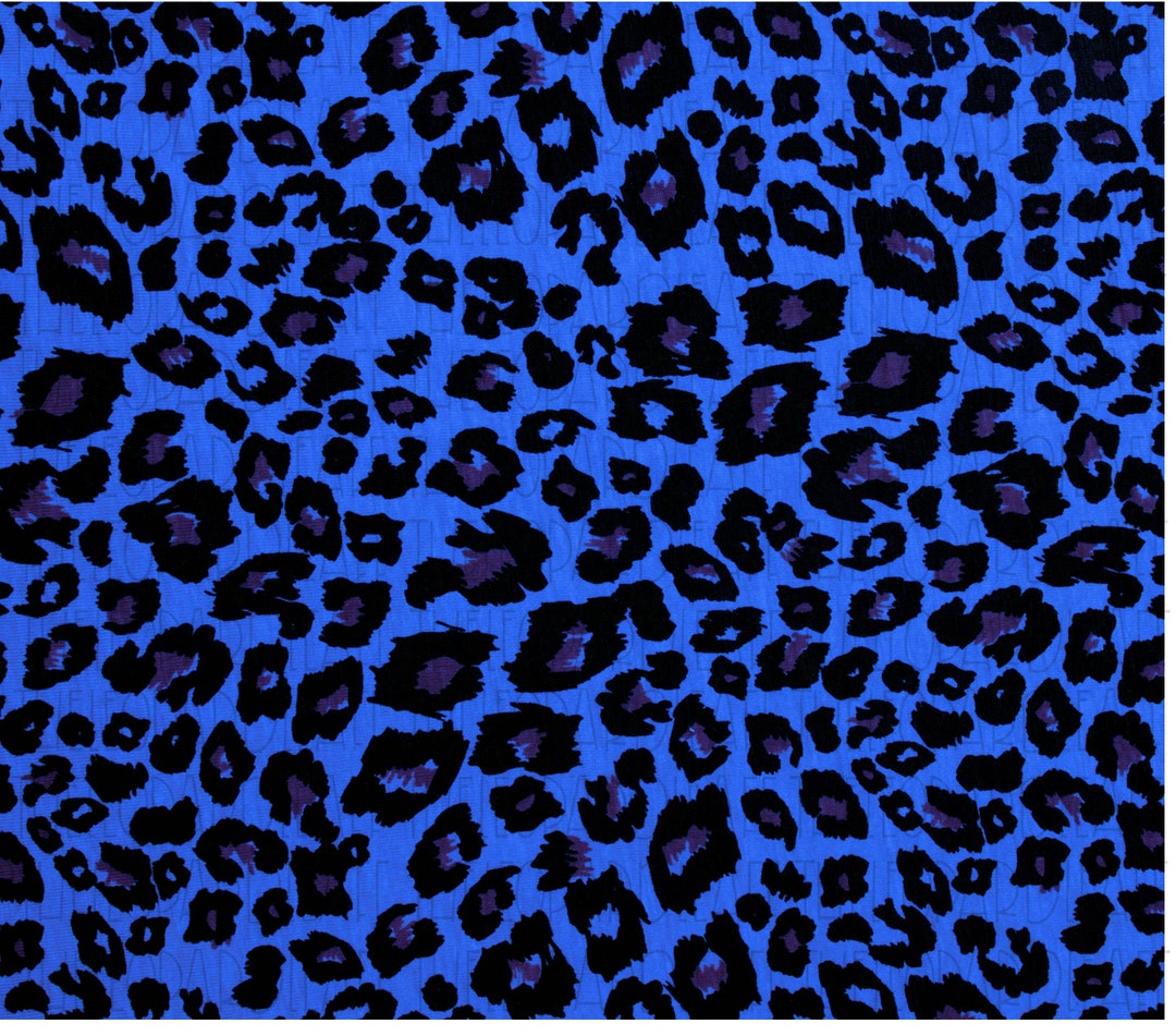 Leopard Print Blue Digital Paper, DIGITAL DESIGN **PNG File for ...