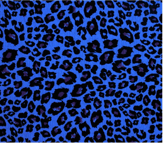 Leopard Print Blue Digital Paper DIGITAL DESIGN PNG File - Etsy