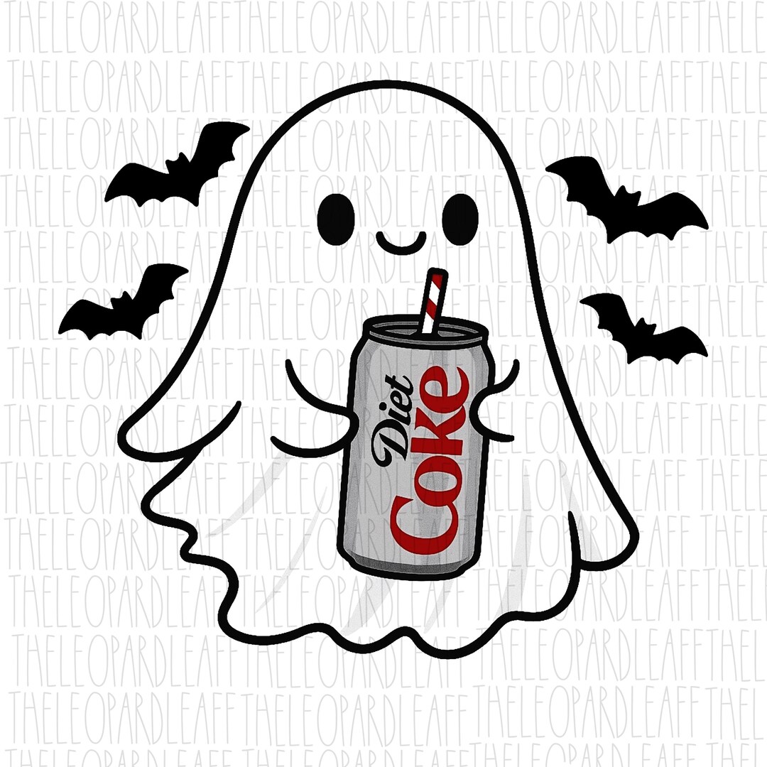 Ghost Holding Soda, Halloween, DIGITAL DESIGN **PNG File** - Etsy