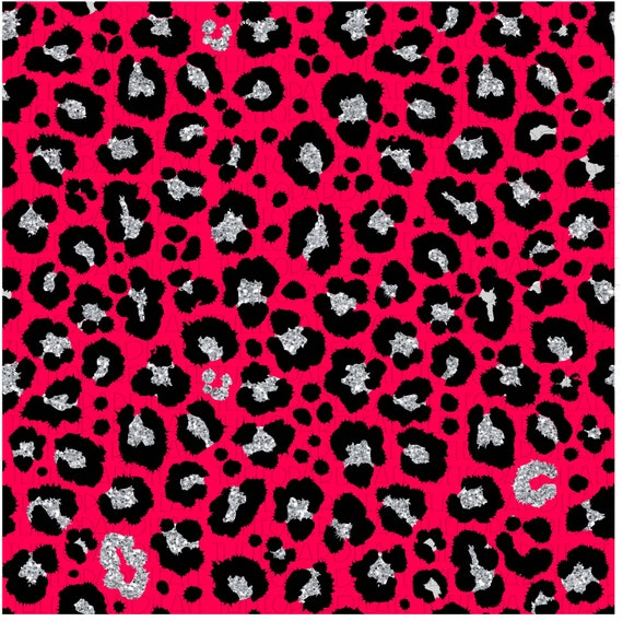 Leopard Print Hot Pink Digital Paper DIGITAL DESIGN PNG - Etsy