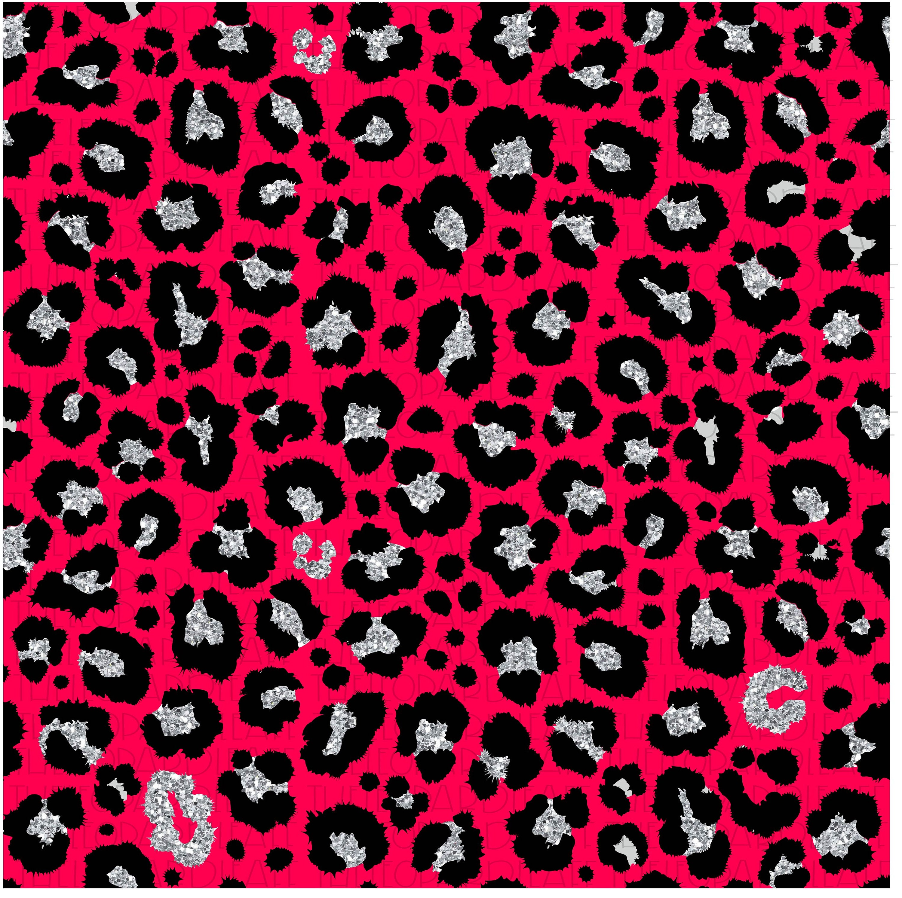 Leopard Print Hot Pink Digital Paper, DIGITAL DESIGN **PNG File for ...
