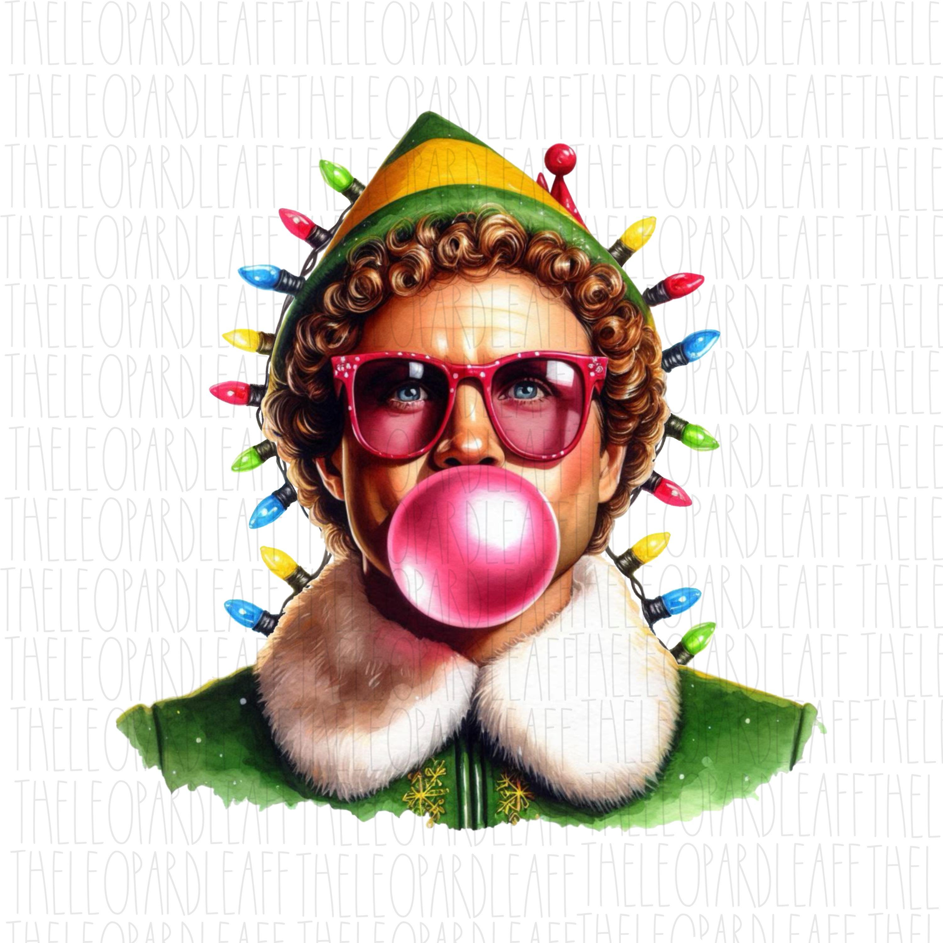 Buddy the Elf, Bubblegum, Christmas, DIGITAL DESIGN **PNG File for ...
