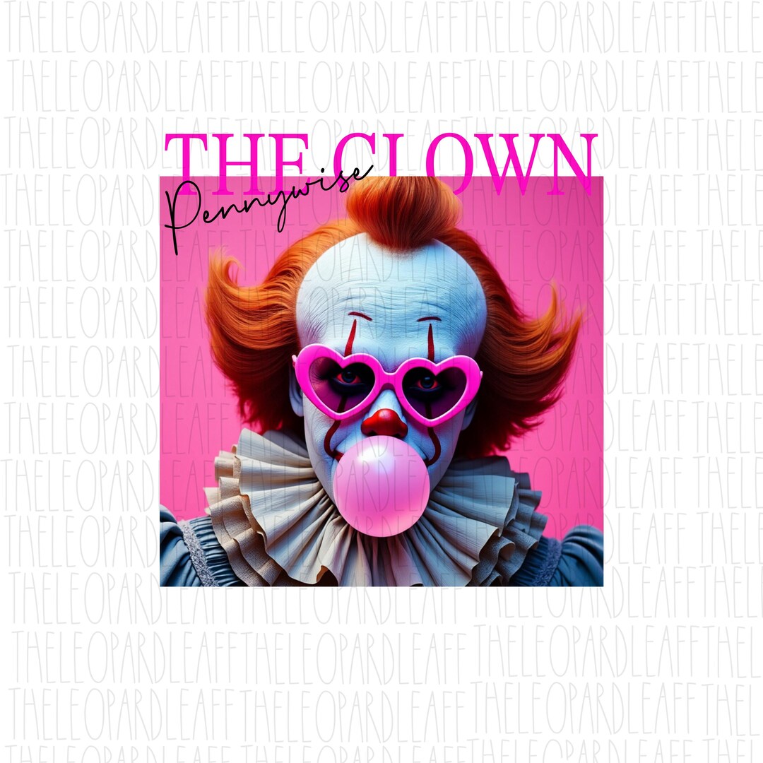 Horror Character, Pennywise the Clown, Bubblegum, Halloween, DIGITAL ...