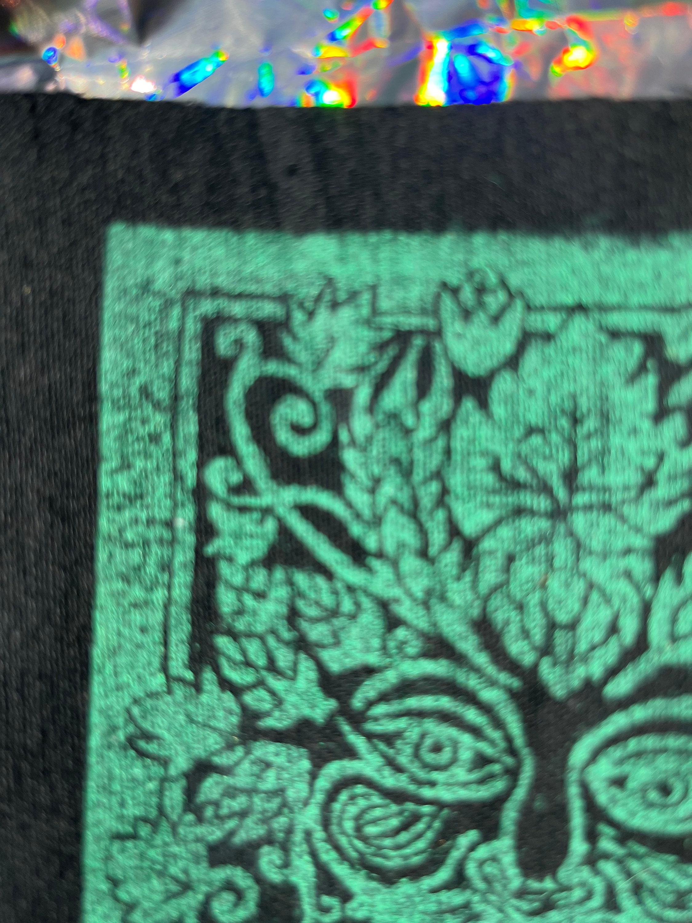 Green Man Black Fabric Patch - Etsy UK
