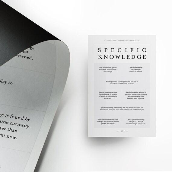 Specific Knowledge by Naval Ravikant LIGHT EDITION Instant - Etsy