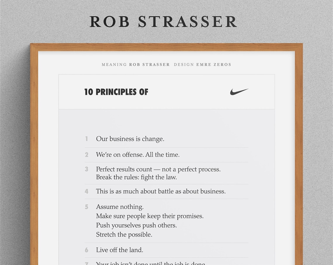 10 Principles of NIKE | Nike Principles | Air Movie | Rob Strasser ...