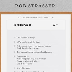 10 Principles of NIKE | Nike Principles | Air Movie | Rob Strasser ...