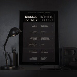 12 Rules for Life by Jordan B. Peterson | an Antidote to Chaos | DARK ...