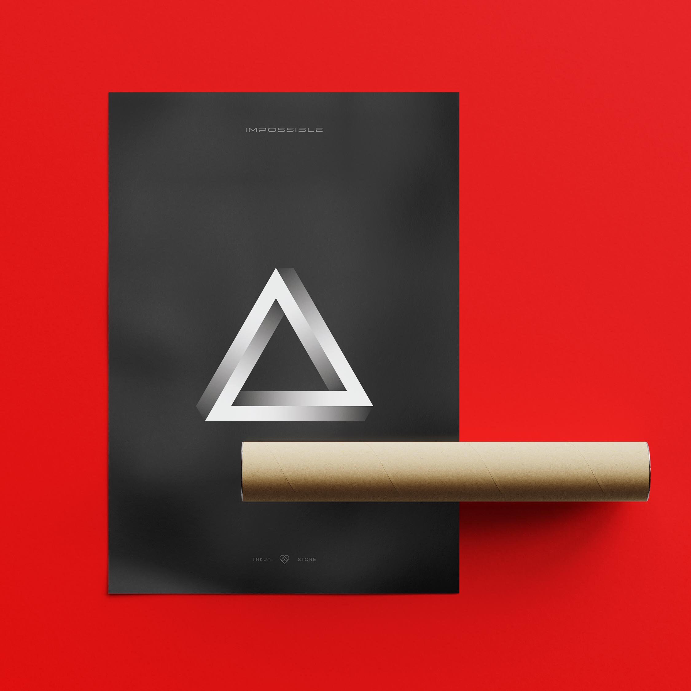 Impossible Triangle | Optical Illusion | Penrose Triangle | Geometric ...
