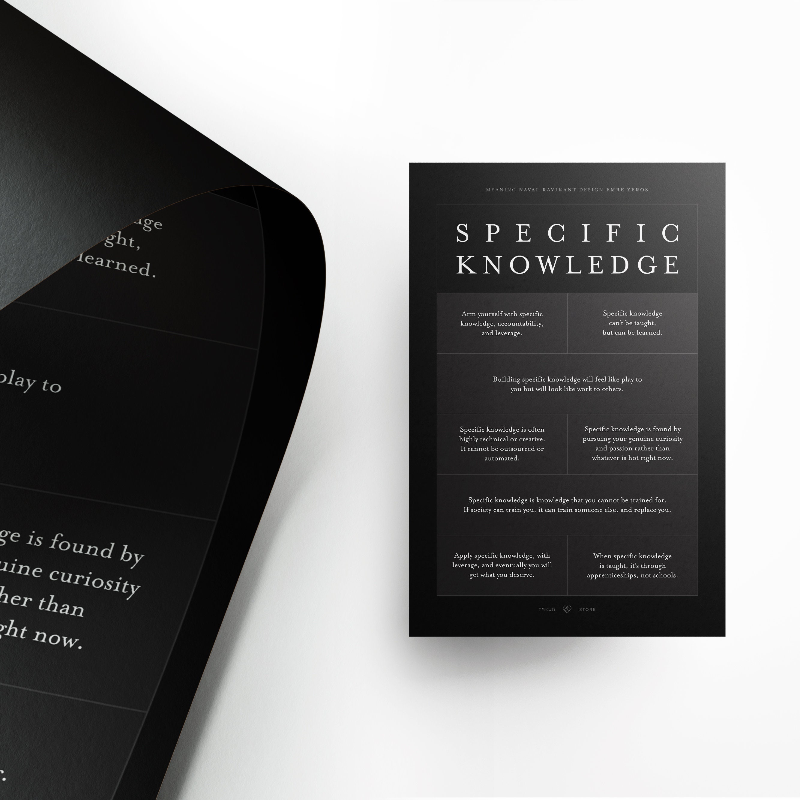 Specific Knowledge by Naval Ravikant DARK Printed Poster - Etsy