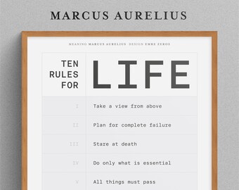 Ten Rules for Life - Etsy