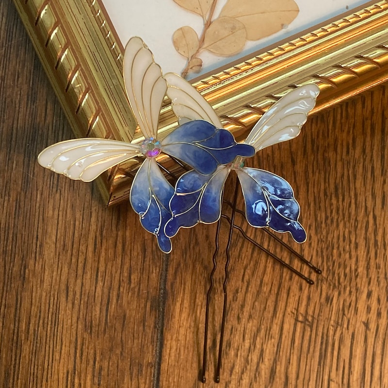 Butterfly Hairpin - Etsy