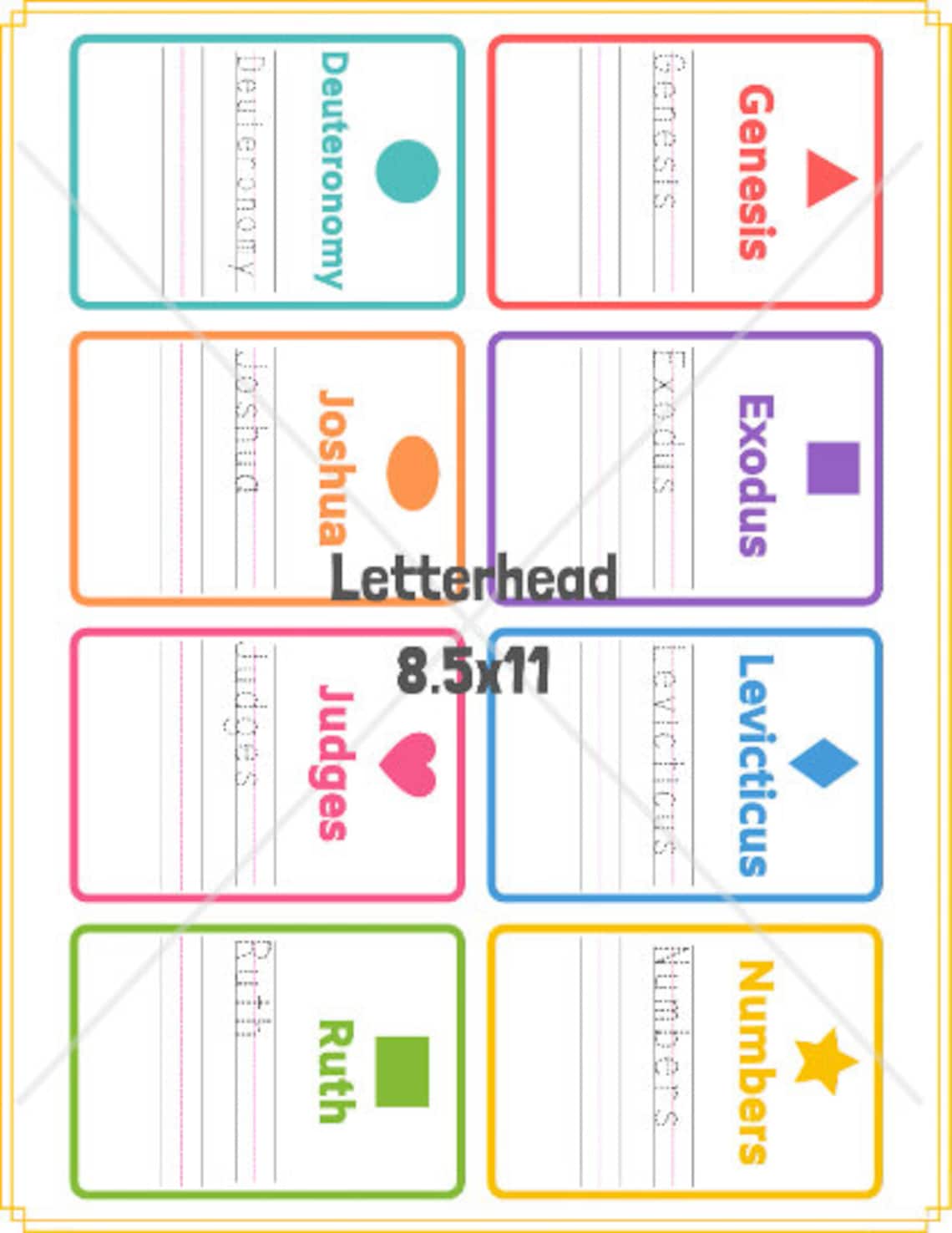 Books of the Bible Cards | Books of the Bible Printable | Read, Trace ...