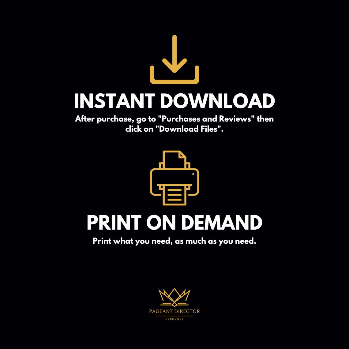 Pageant Timeline - Pageant Director Resource - Digital Download ...