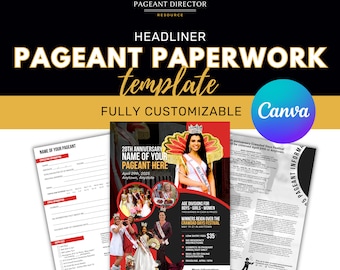 Basic Pageant Paperwork Template - Pageant Director Resource ...