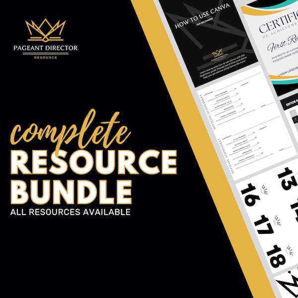 Printable Pageant Numbers - Etsy