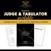 Pageant Judge & Tabulator Bundle - Scoresheets - Tabulator Masters ...