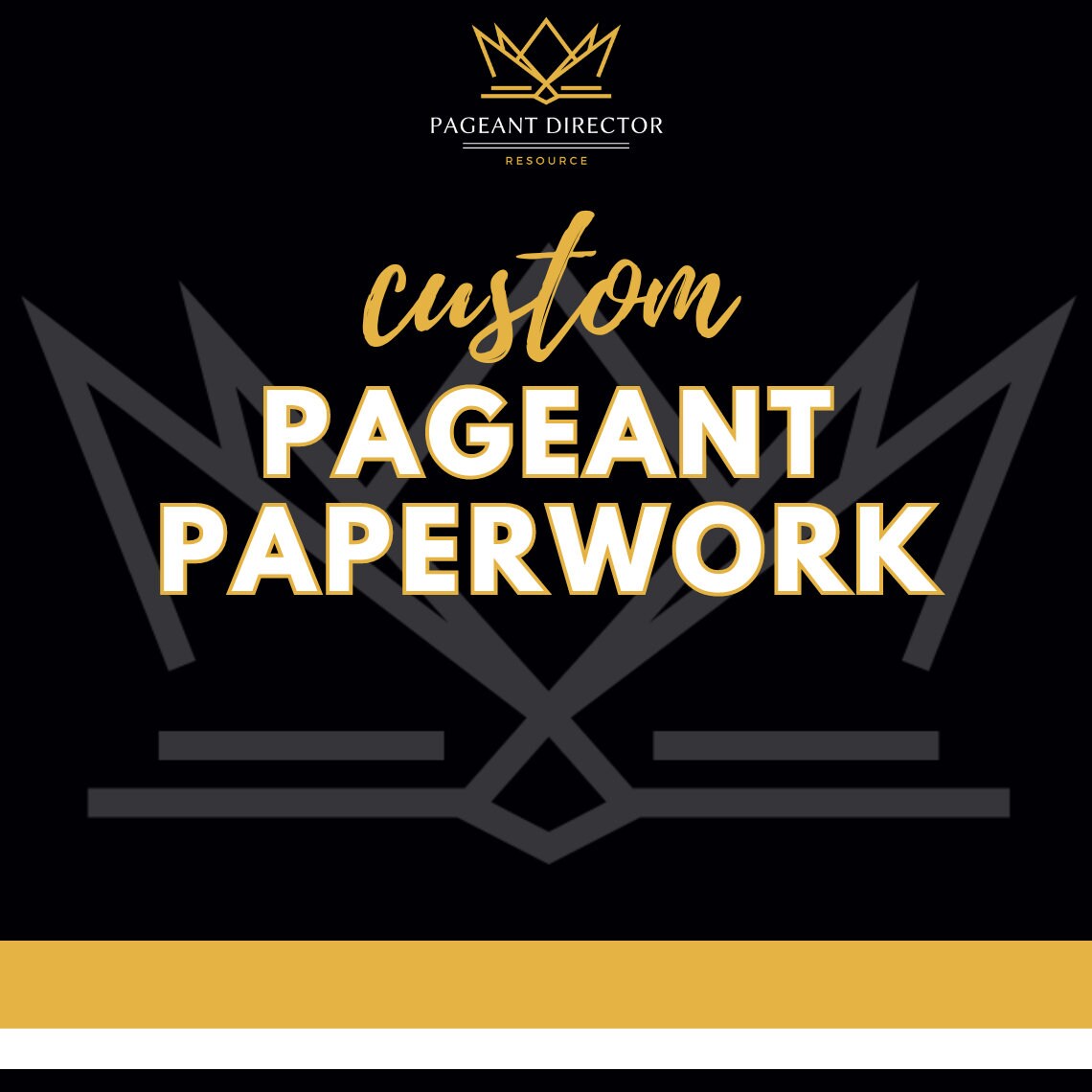 Custom Pageant Paperwork Pageant Director Resource Digital Download ...