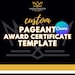 Basic Pageant Scoresheet Pageant Director Resource Digital Download ...