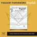 Basic Pageant Paperwork Template - Pageant Director Resource ...