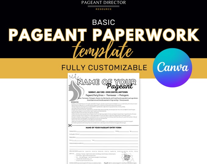 Pageant Ads & Banner - Etsy