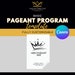 Basic Pageant Scoresheet Pageant Director Resource Digital Download ...