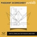 Basic Interview Scoresheet - Pageant Director Resource - Digital ...